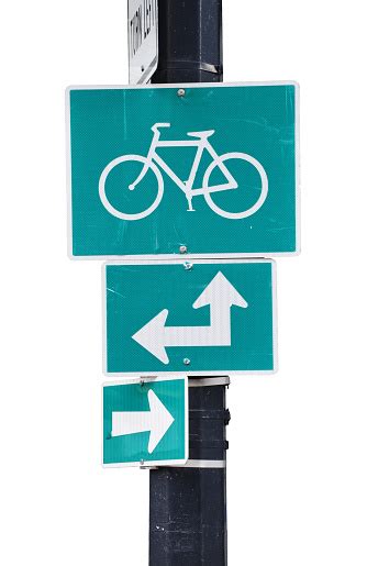 차선 화살표와 자전거 경로 표지판이있는 오래된 도로 표지판 0명에 대한 스톡 사진 및 기타 이미지 0명 거리 경계 표지 Istock