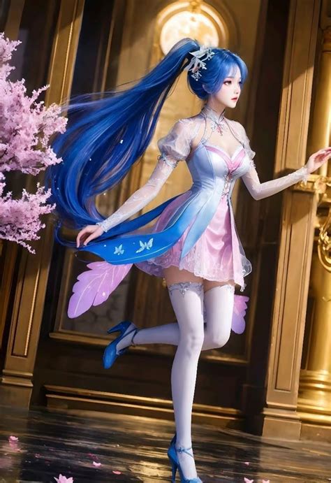 💙🦋 Tang Wu Tong 🦋💙 ชุดเทพนิยาย สาวอนิเมะ การ์ตูนสาว