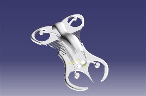 具有高推力螺旋桨设计的概念无人机 CATIA 模型图纸下载 懒石网