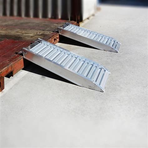 Heeve 4 Tonne 12m X 380mm Aluminium Loading Ramps — Ramp Champ Heeve 4 Tonne 12m X 380mm Aluminium Loading Ramps — Ramp Champ