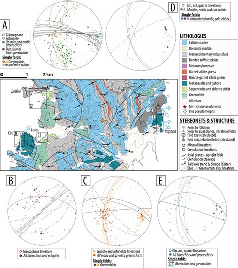 Geology And Structural Elements Of Central Syros Average Lineation Download Scientific Diagram