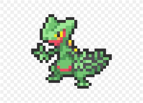Sceptile Treecko Pixel Art Dragonite Video Games Png 594x594px
