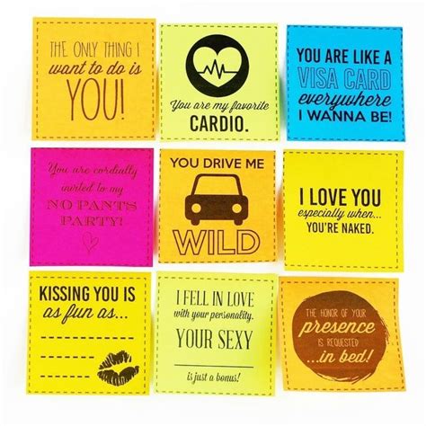 Six Colorful Cards With Different Sayings On The Front And Back Of Each Card One Is