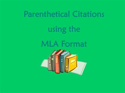 PPT Parenthetical Citations Using The MLA Format PowerPoint Presentation ID