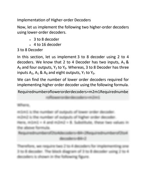 SOLUTION Ultimate Guide Digital Circuits Decoders Studypool
