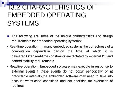 Ppt Operating System 13 Embedded Operating Systems Powerpoint