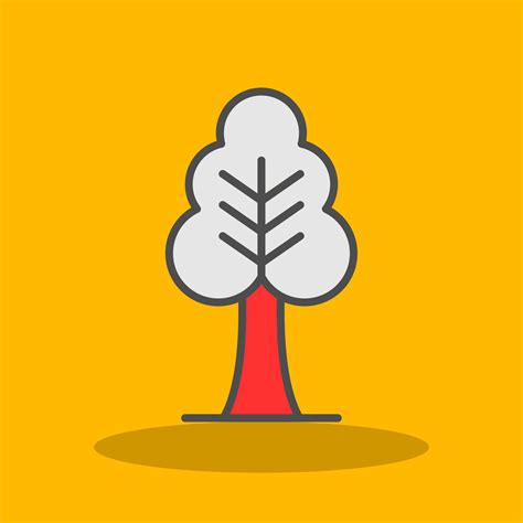 Tree Filled Shadow Icon 44207495 Vector Art At Vecteezy