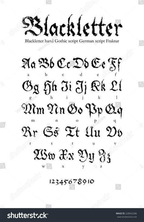 Blackletter Gothic Script Hand Drawn Font Stock Vector Royalty Free 228942286 Shutterstock Blackletter Gothic Script Hand Drawn Font Stock Vector Royalty Free 228942286 Shutterstock
