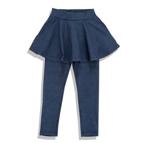Saia Calça Em Cotton Grosso Mescla Azul Pólibólebuu