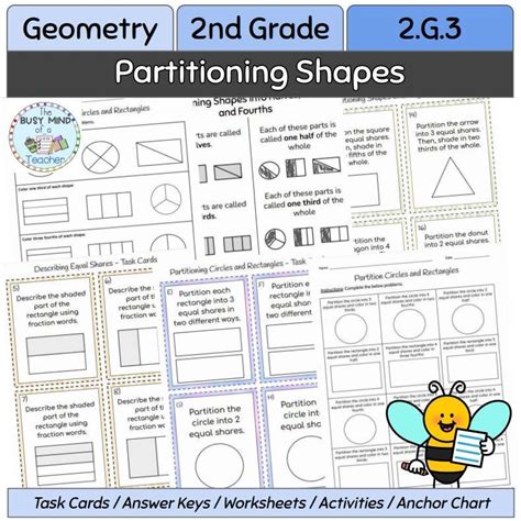 2nd Grade Partitioning Circles And Rectangles 2g3