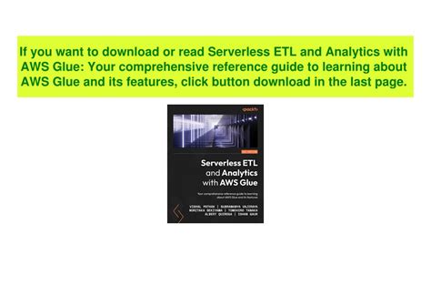Ppt Pdf Read Free Serverless Etl And Analytics With Aws Glue Your