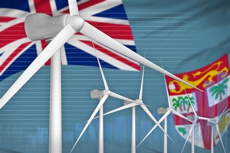 피지 풍력 에너지 전력 디지털 그래프 개념환경 자연 에너지 산업 그림 3 차원 일러스트 레이 션 기에 대한 스톡 사진 및 기타 이미지 Istock