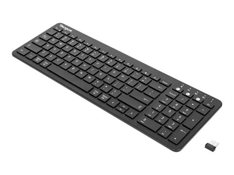 Targus Keyboard Antimicrobial Wireless Bluetooth 5 1 Qwerty Us Black Promotech