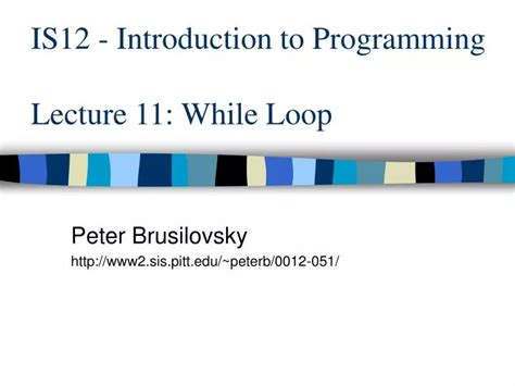 Ppt Understanding While Loops In Programming Powerpoint Presentation