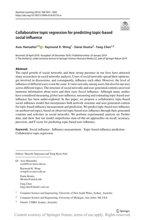 Collaborative Topic Regression For Predicting Topic Based Social