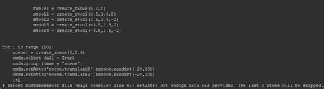 Help With Python Scripting Rmaya