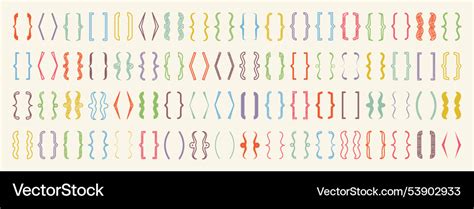 Shaded Text Brackets Colorful Quotation Box Vector Image