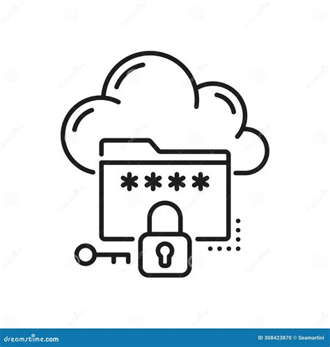 Cloud Storage Database And Network Server Icon Stock Vector