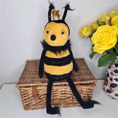 Jellycat Queen Bee Medium Bee Crown Flaw Jellycat Bee Sitting 12