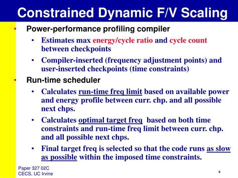 Ppt Profile Based Dynamic Voltage Scheduling With Program Checkpoints