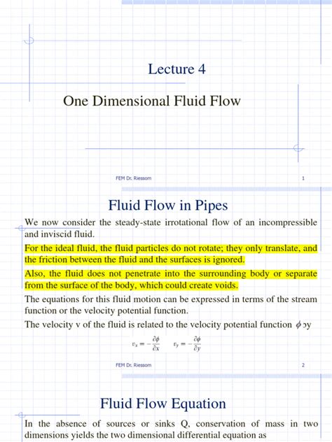Lecture 4 Pdf Fluid Dynamics Finite Element Method