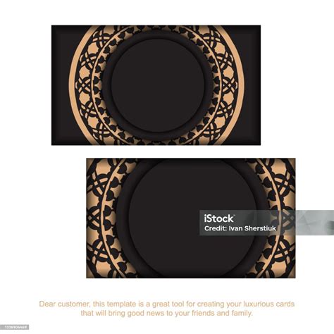 그리스 장식블랙 명함 디자인 텍스트와 빈티지 패턴을위한 공간이있는 세련된 명함 0명에 대한 스톡 벡터 아트 및 기타 이미지