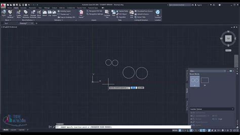 autocad 2020 blocks palette autocad youtube