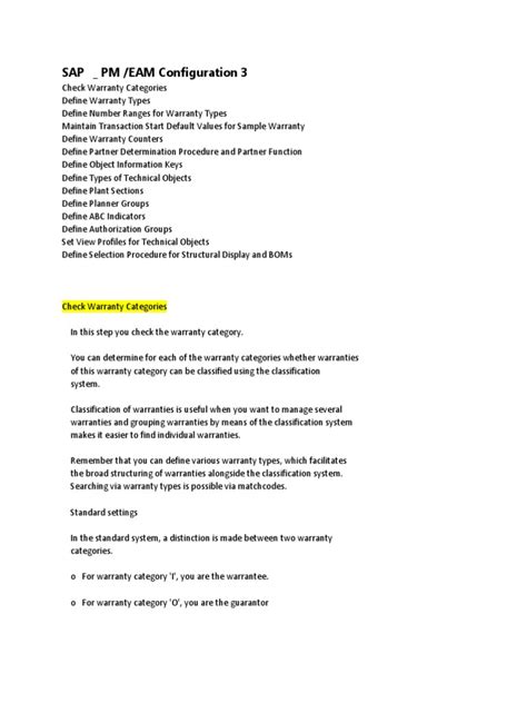 Sap Pm Configuration 3 Pdf Subroutine Information Technology