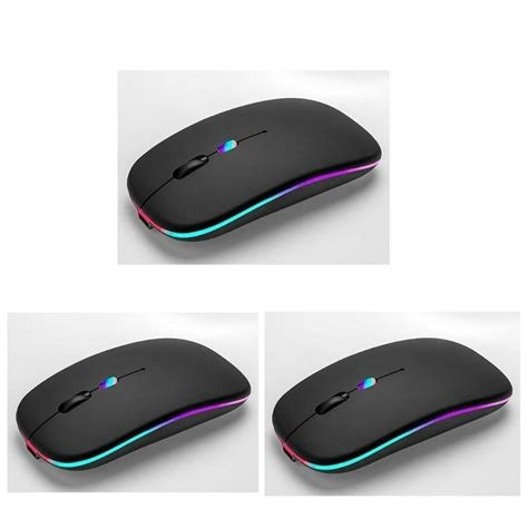 Mouse Sem Fio com Bluetooth Recarregável Wireless Led Rgb Ergonômico Shopee Brasil
