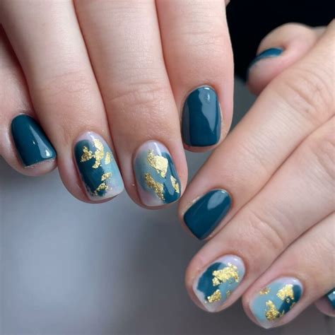 27 Dark Teal Nails Ideas To Steal This Month Nail Designs Daily