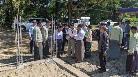 ပြည်ထောင်စုရွေးကောက်ပွဲကော်မရှင်ဥက္ကဋ္ဌ ဦးသိန်းစိုး ဝါးခယ်မမြို့ ကော်မရှင်အဖွဲ့ခွဲရုံးသစ် ဆောက