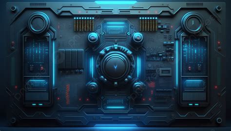 High Tech Operating System Interface Intelligent Communication Technology Advertising Background