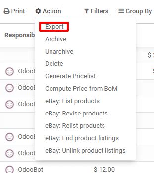 How To Export Data In Odoo 14