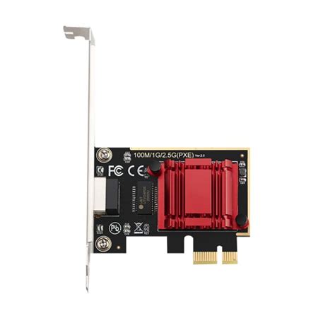 2 5g Pci E Network Card Rtl8125b Chip Gigabit Ethernet Pcie Network Card Network Card 10 100