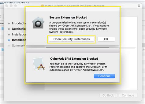 Epm Mac Agent Cyberark Epm Extension Blocked System Extension Blocked