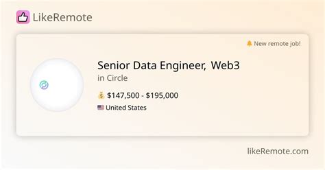 📩 Senior Data Engineer Web3 At 🏢 Circle Salary 💰147500 195000
