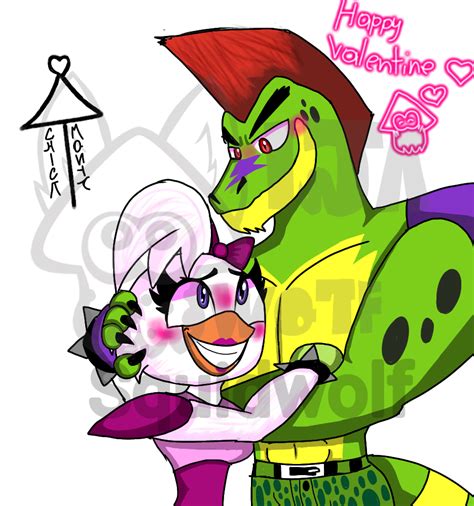 Valentines Day Monty X Chica By Squidwolf On Deviantart
