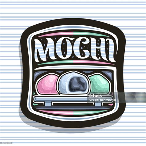 Vector Label For Japanese Mochi Stock Illustration Download Image Now