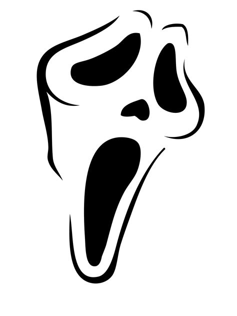 Scream Ghostface Free Pumpkin Stencil Pumpkin Pattern Pumpkin