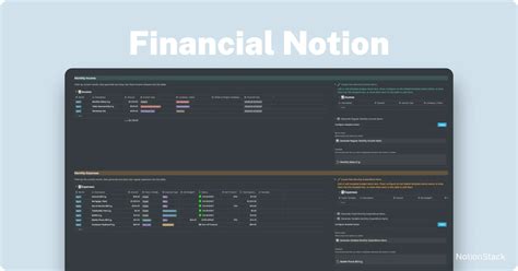 Financial Notion Master Your Money With This Notion Template
