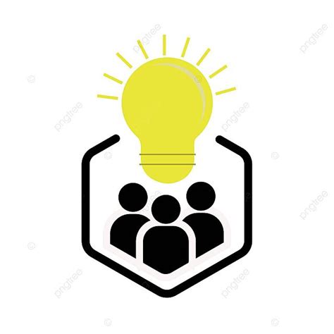 yellow bulb symbolizes elearning and problem solving approach vector