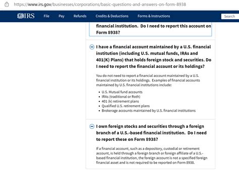 Form 8938 Filing Requirement Tax Strategies Motley Fool Community