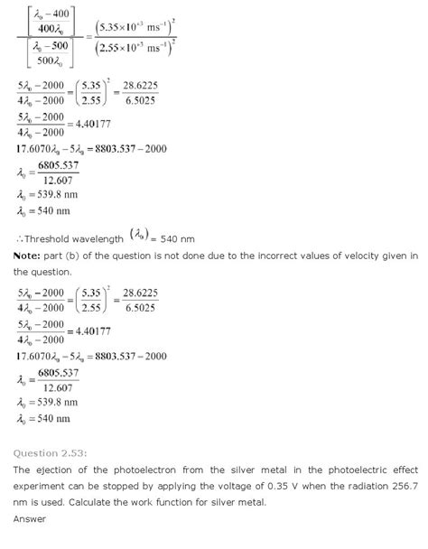 Structure Of Atom Class 11 Chemistry NCERT Solutions