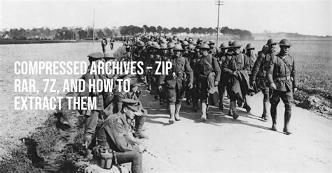 Compressed Archives Zip Rar 7z And How To Extract Them