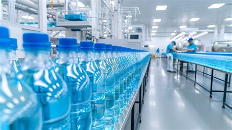 Ai Generated Bottled Water Factory Stock Image Image Of Glass