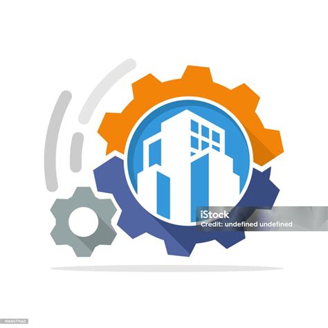 건설 프로젝트의 개발을 위한 프로세스 관리 시스템의 개념 벡터 일러스트 아이콘 개발에 대한 스톡 벡터 아트 및 기타 이미지