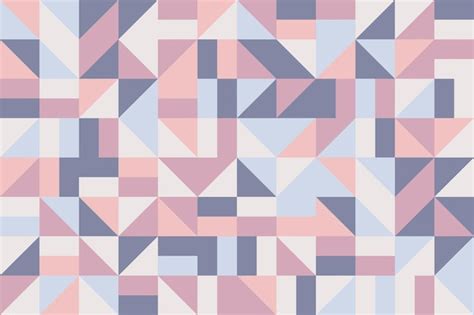 Premium Vector Geometric Mosaic Tracery Tileable Background Abstract Random Triangle Seamless