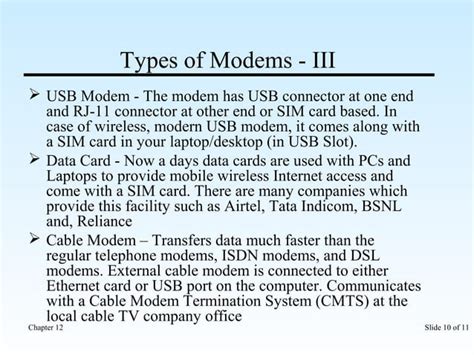 Modem Internal And External Ppt