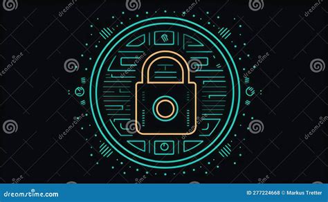 A Lock And Key Icon Symbolizing Secure Data Protection Created With