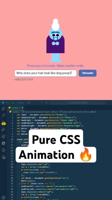 Make Scarlet Smile Captcha Css Animation Youtube